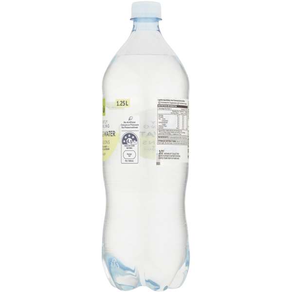 Woolworths Lightly Sparkling Lime Water 1.25l | bunch